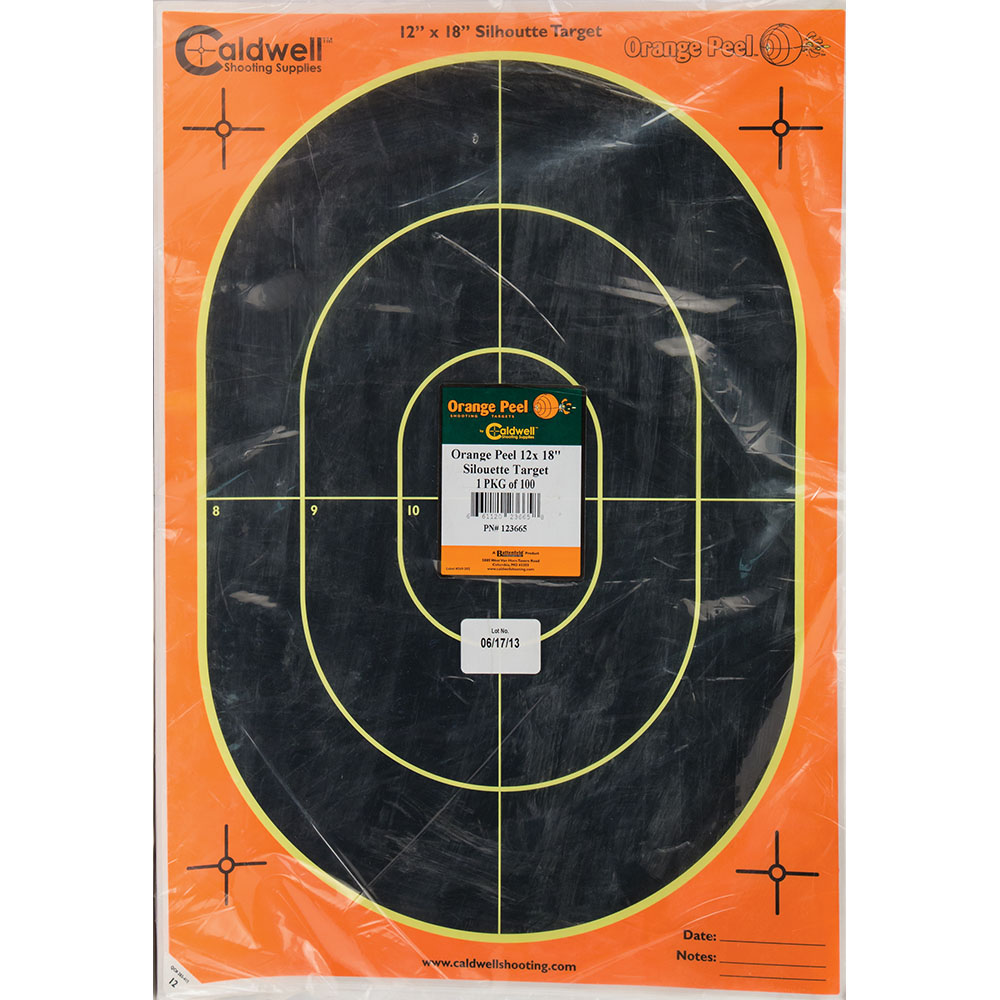 Caldwell Orange Peel Oval Target 18" 100 sheets - Brownells Italia