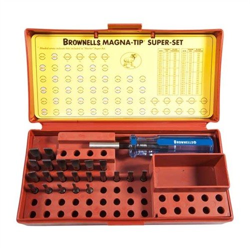 BROWNELLS cacciaviti bit Set Magna-Tip Super Starter 22 inserti con ...