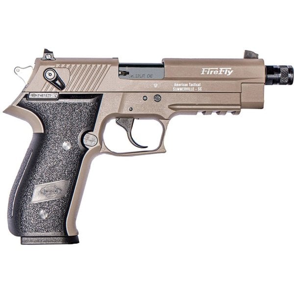 HGA .22LR THREADED ATI GSG FIREFLY SD 22 LR 4" BBL (1)10RD MAG TAN - Brownells Italia