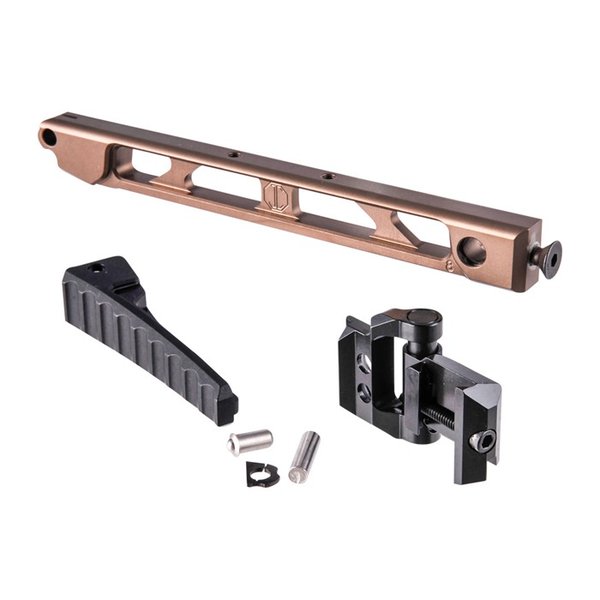 8-INCH ARM BAR JMAC CUSTOMS LLC AB-8 WITH FOLDING BUTTPLATE & JMAC 1913 FOLDING MECH TAN ...